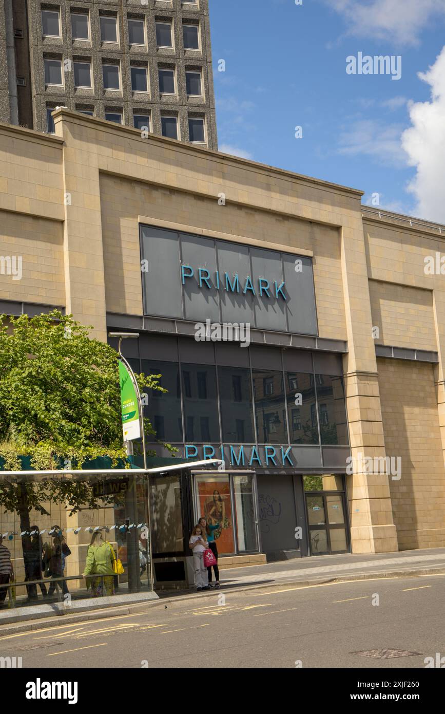 Facade of the Primark store in the centre of Dundee, Scotland, UK ...