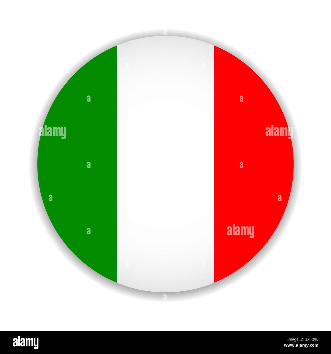 Round flag of Italy. Vector illustration Stock Vector Image & Art - Alamy