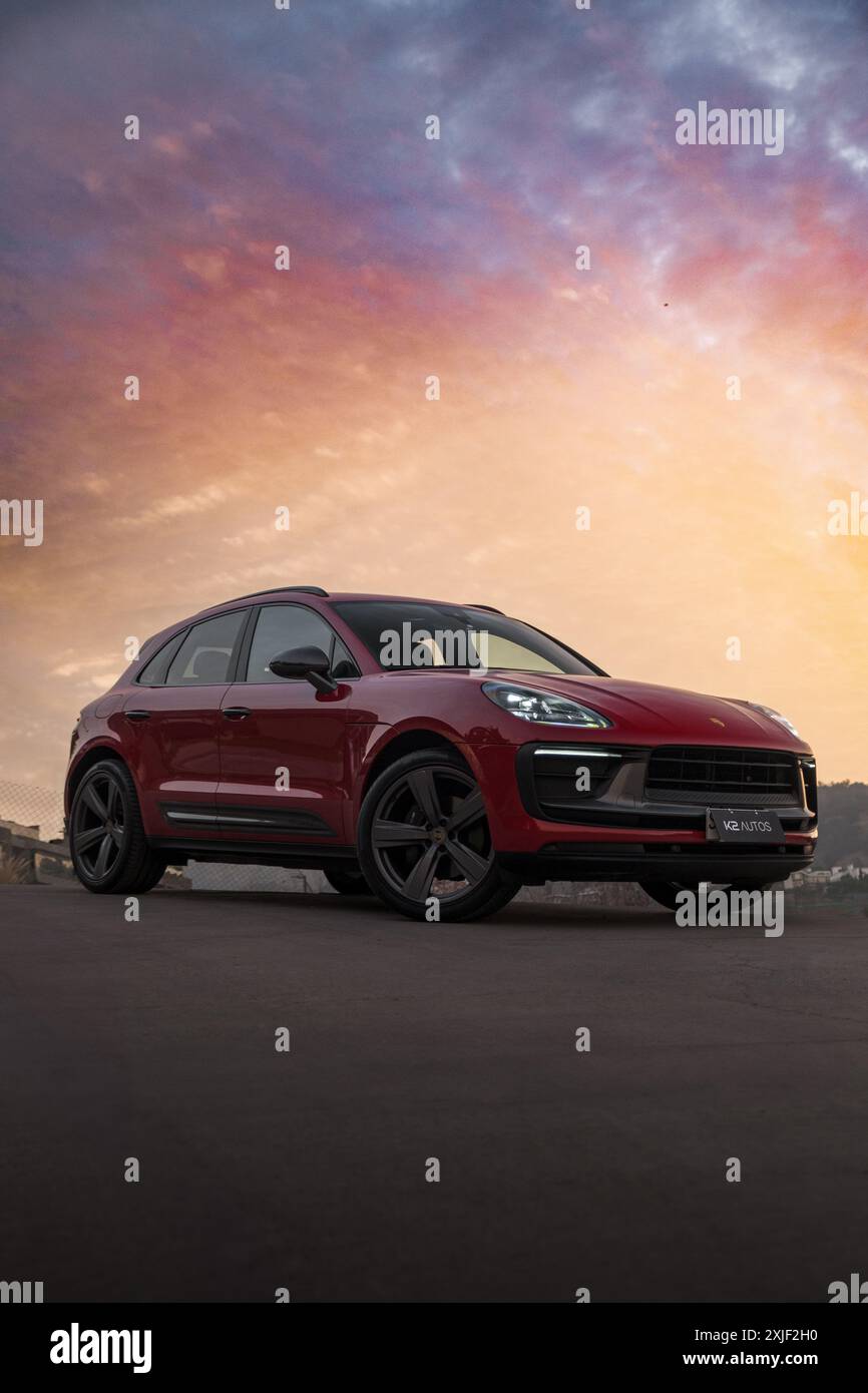 New Porsche Macan T bringin the sunset up. Special car with a special ...