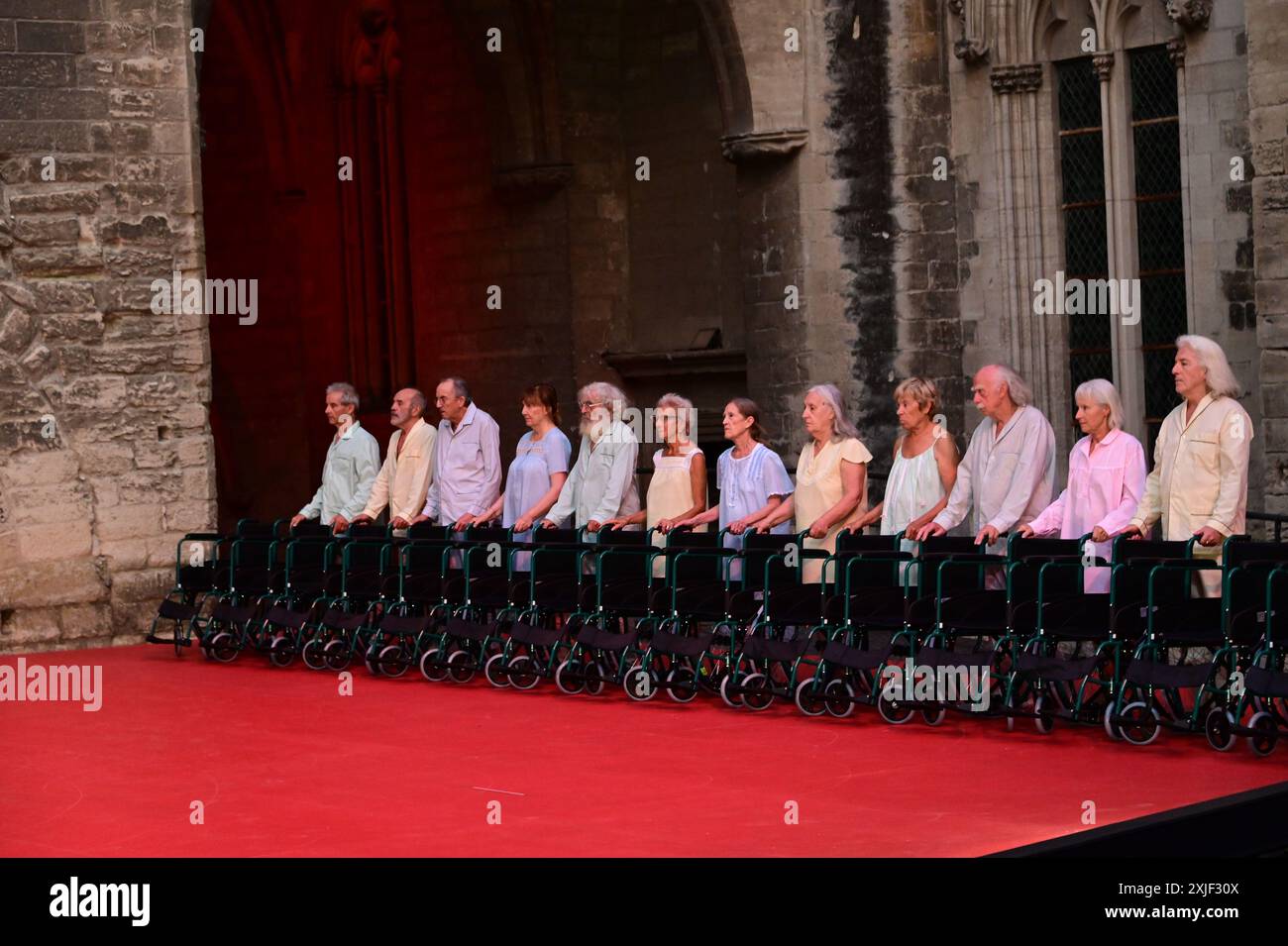 Festival d'Avignon IN 2024 "Damön. El funeral Bergman"by Angélica Liddell, performed in the main ...