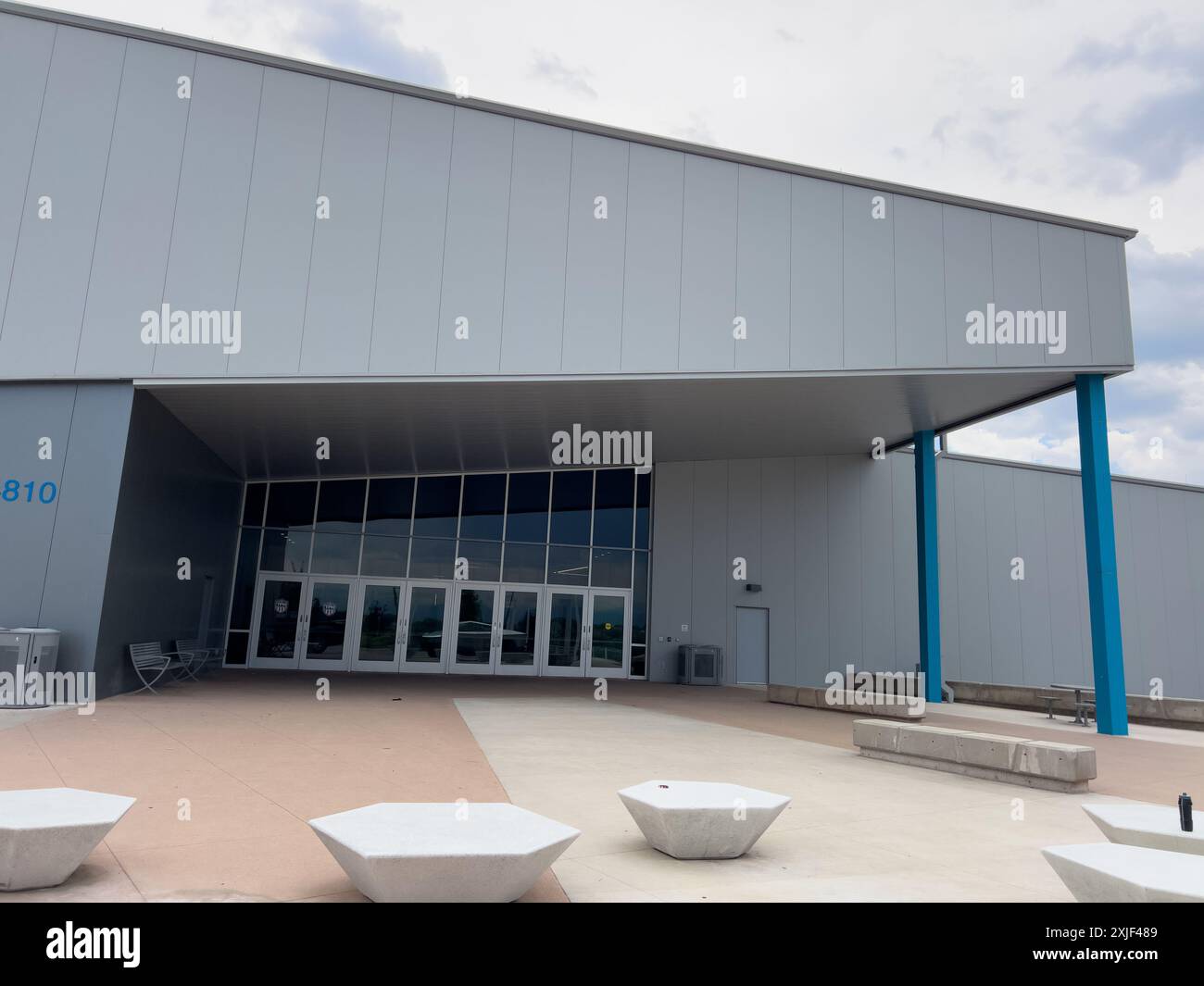 South Suburban Recreation Center Entrance Stock Photo - Alamy