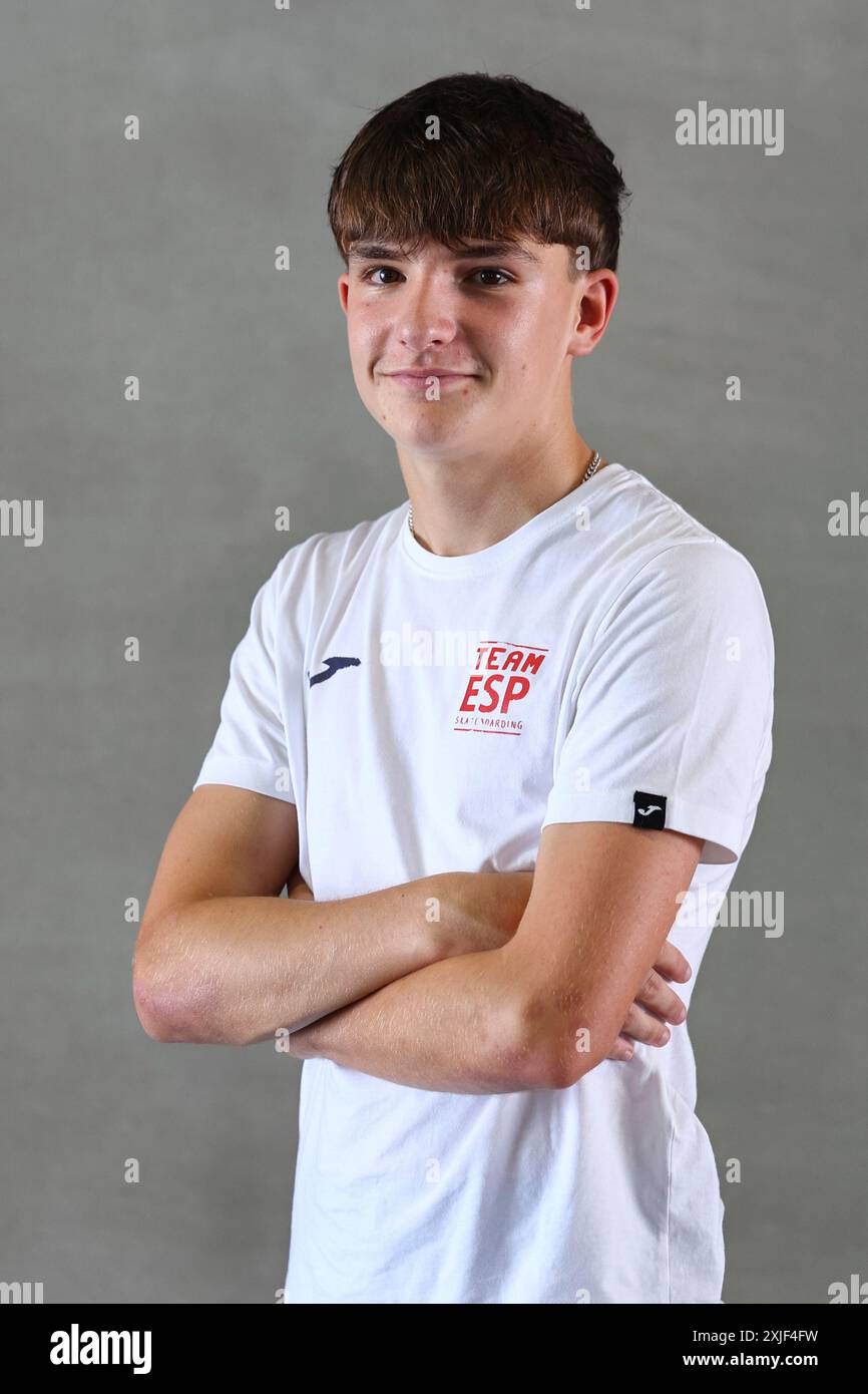 Alain Kortabitarte pose for a photo during the Media Day of the Spanish Skateboarding Team ahead ...