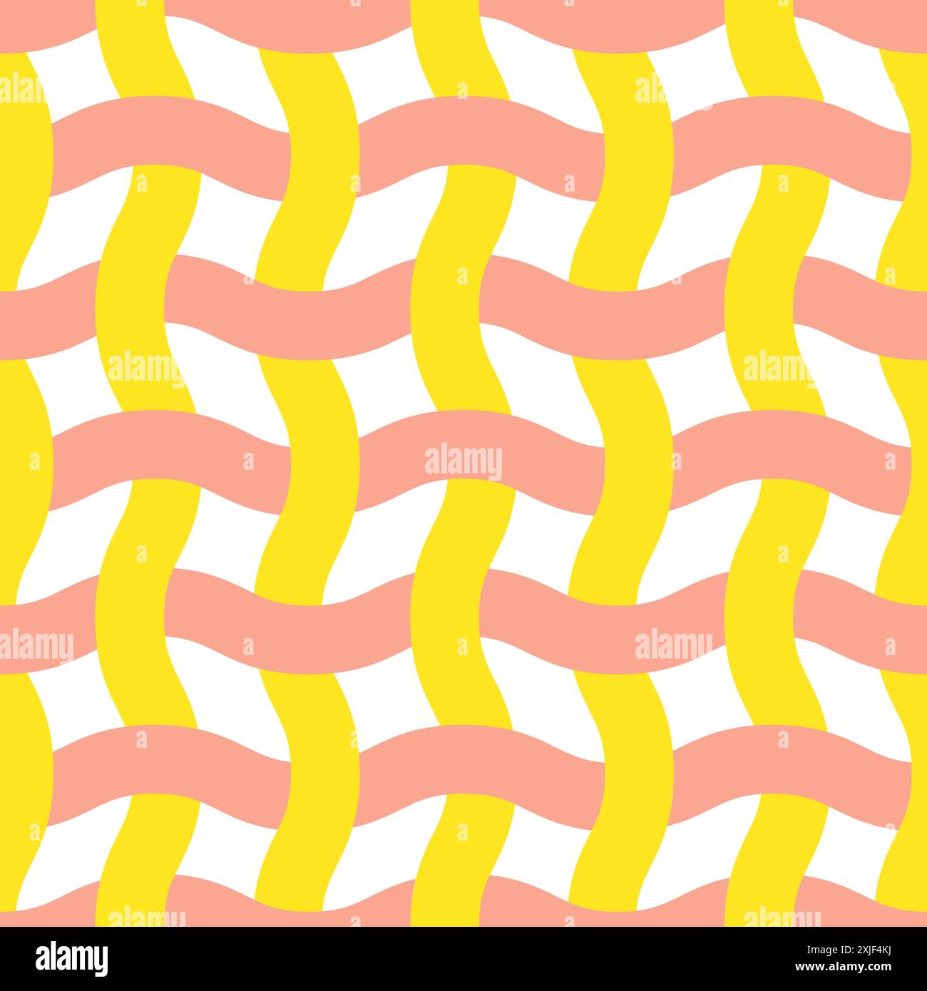 Vector seamless pattern. Wavy lines like fabric ornament Modern stylish ...
