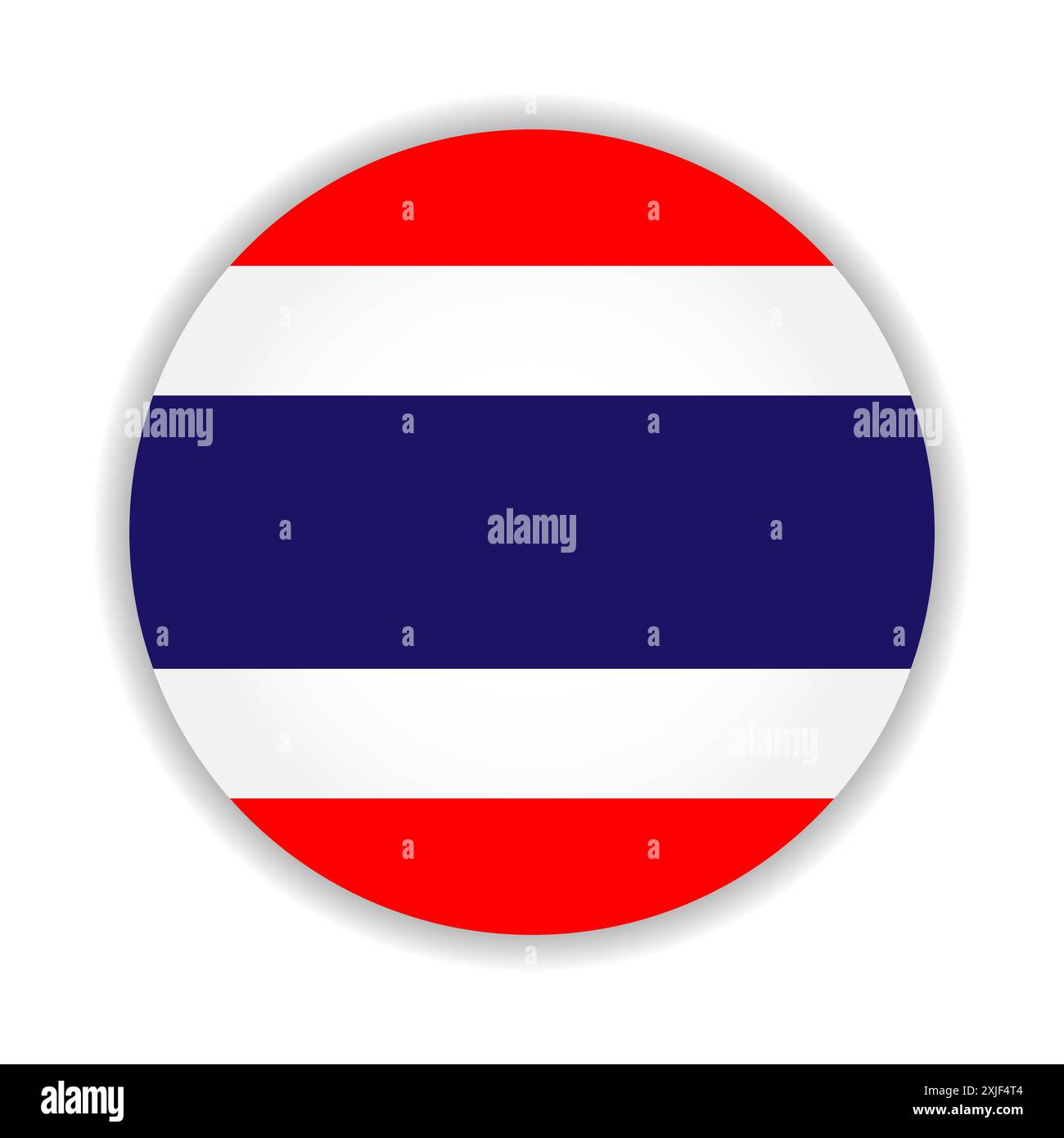 Round flag of Thailand. Vector Illustration Stock Vector Image & Art ...