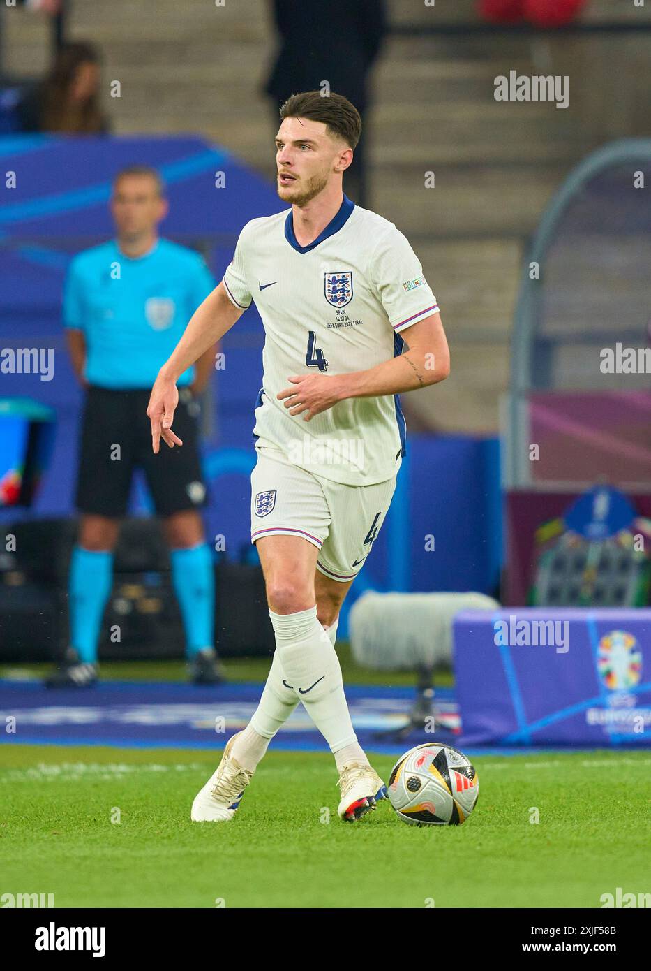Declan Rice, England 4 in the final match SPAIN - ENGLAND 2-1 of the ...