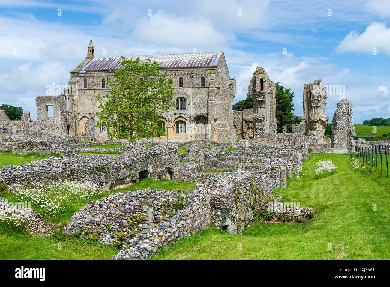 Binham Priory, an English Heritage site, in Norfolk Stock Photo - Alamy