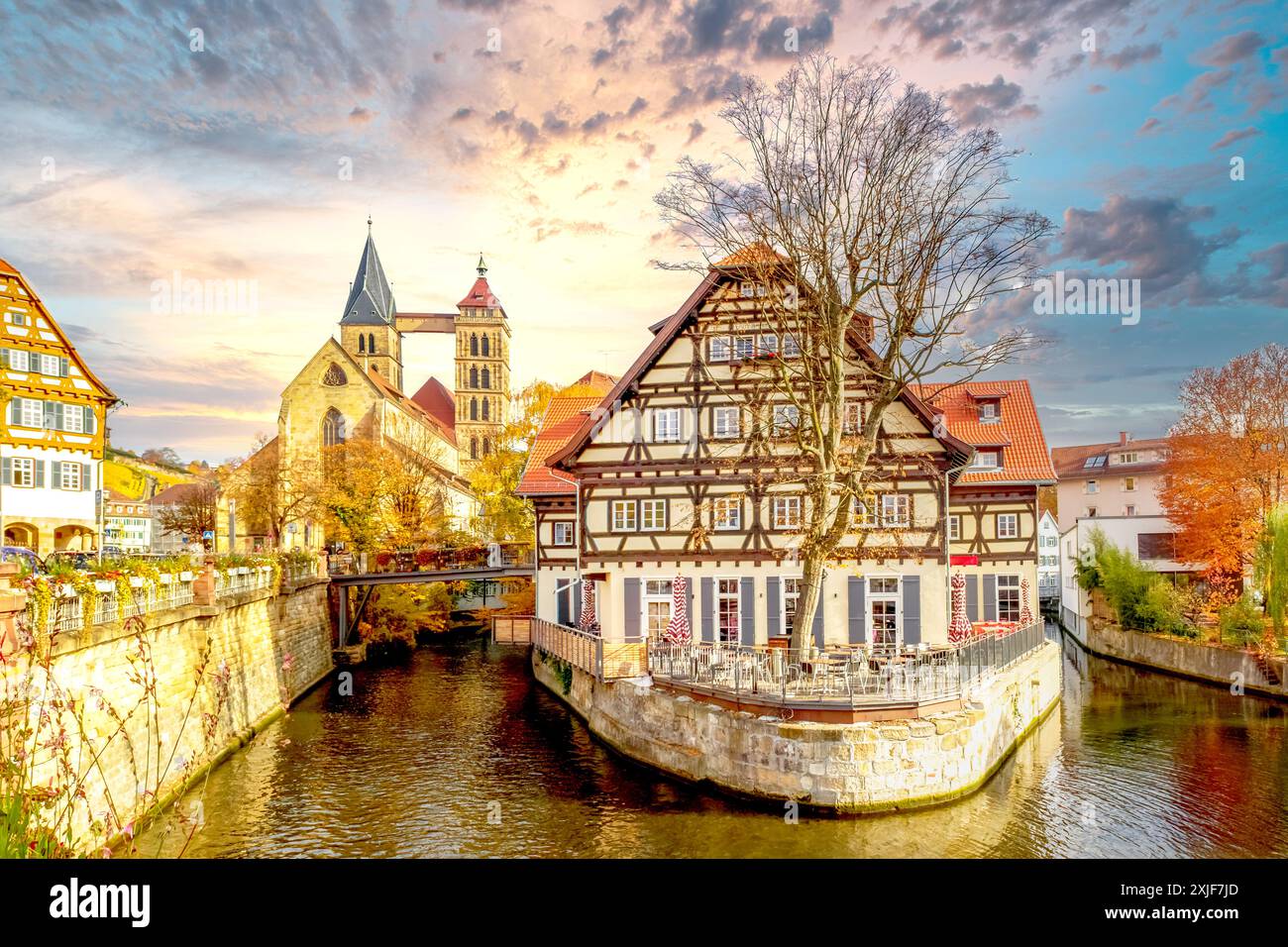 Old city of Esslingen, Neckar, Germany Stock Photo - Alamy