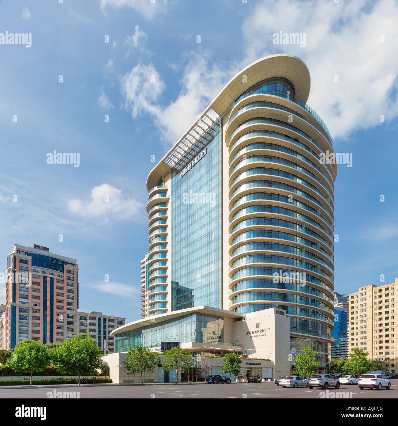 Baku, Azerbaijan - May 10 2024: JW Marriott Absheron Hotel, a luxury ...