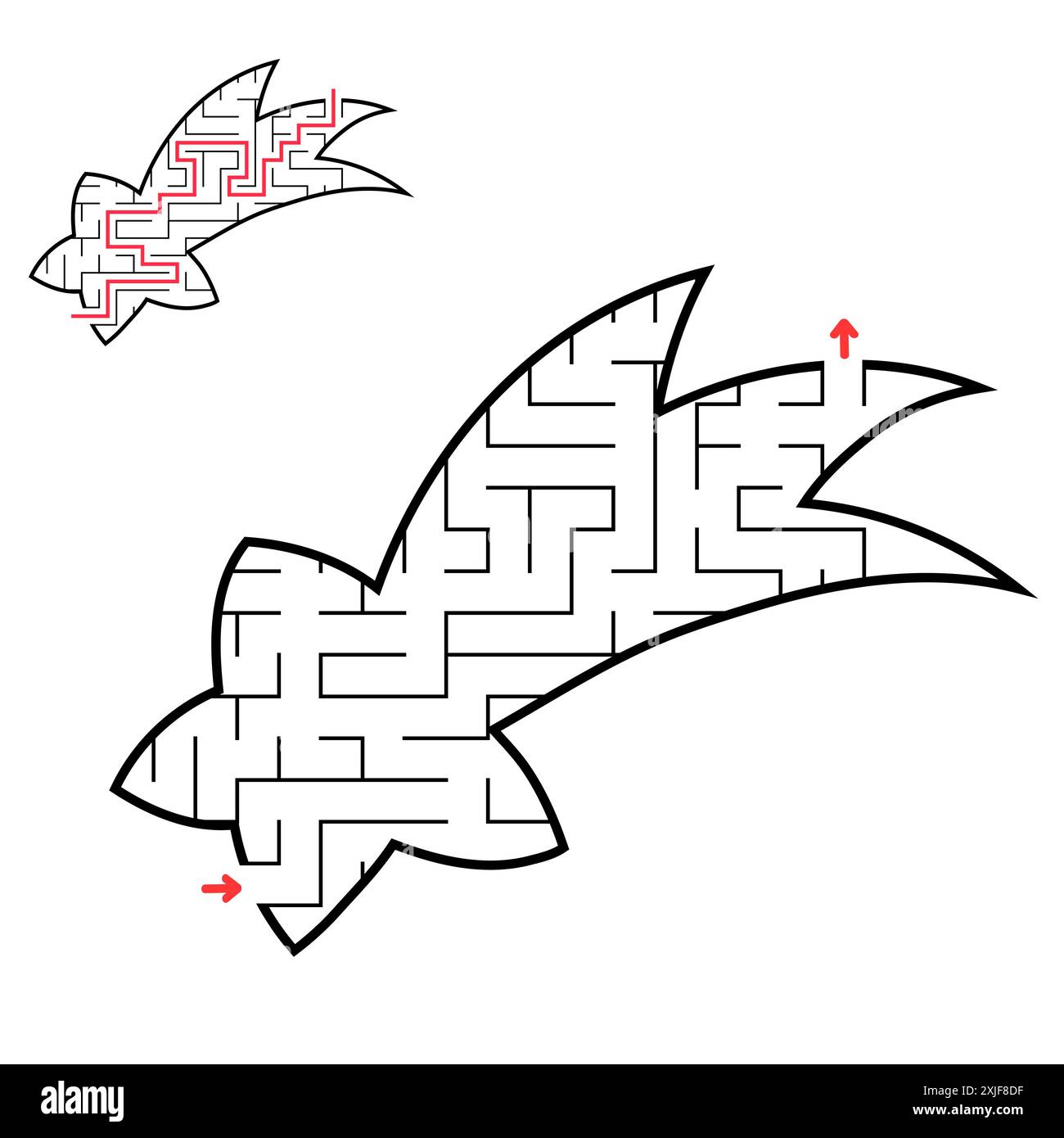 Abstract maze. Game for kids. Puzzle for children. Labyrinth conundrum ...