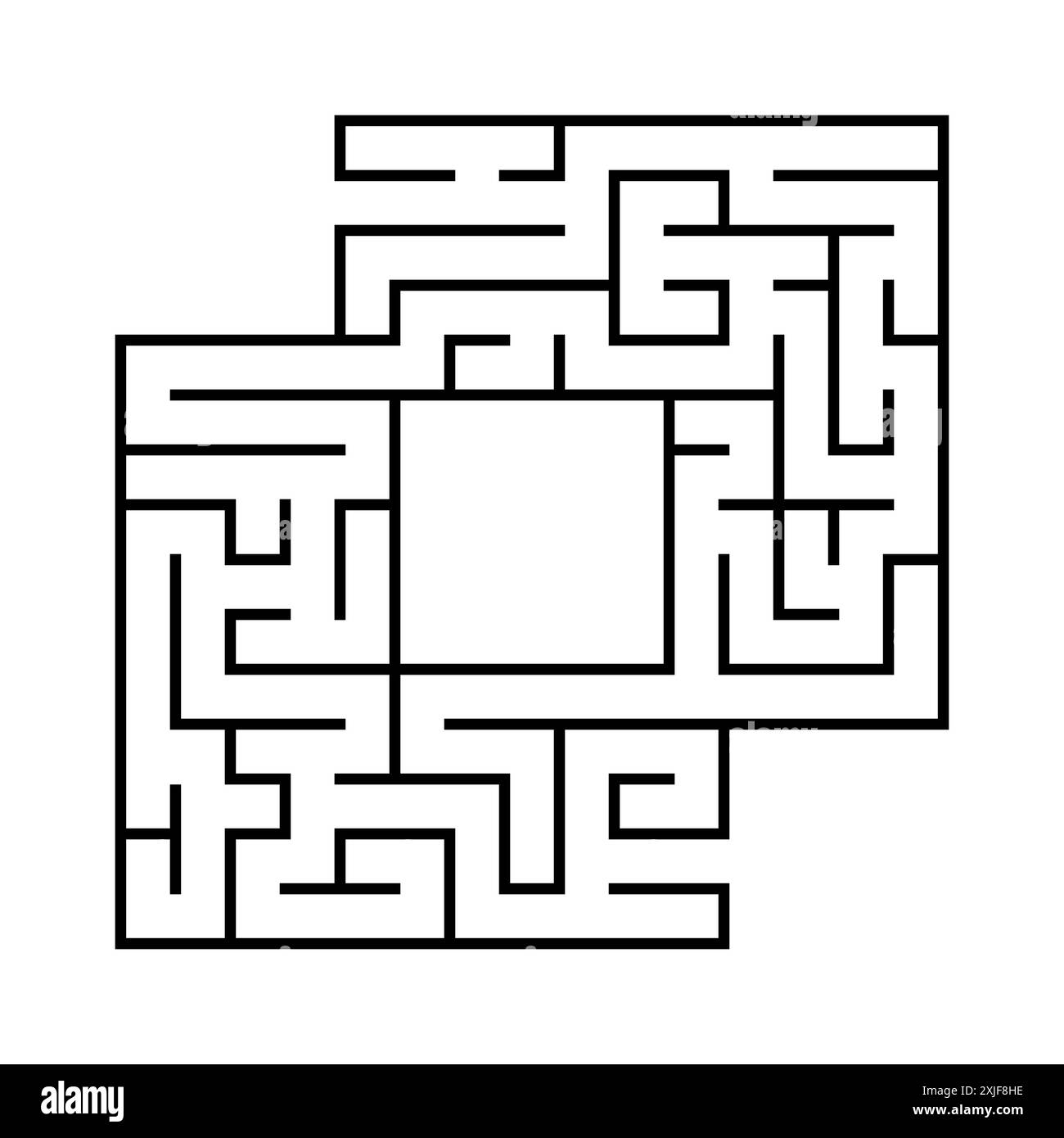 Square maze. Game for kids. Funny labyrinth. Education developing ...