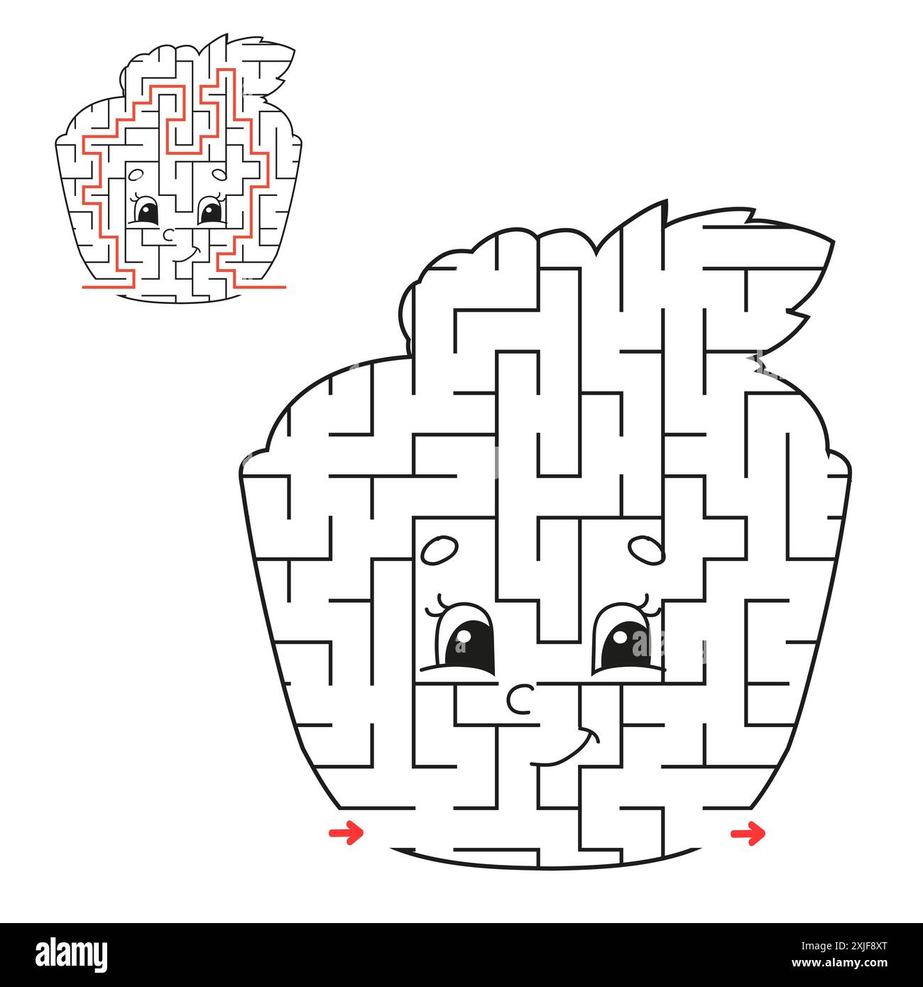 Abstract maze. Game for kids. Puzzle for children. Labyrinth conundrum ...