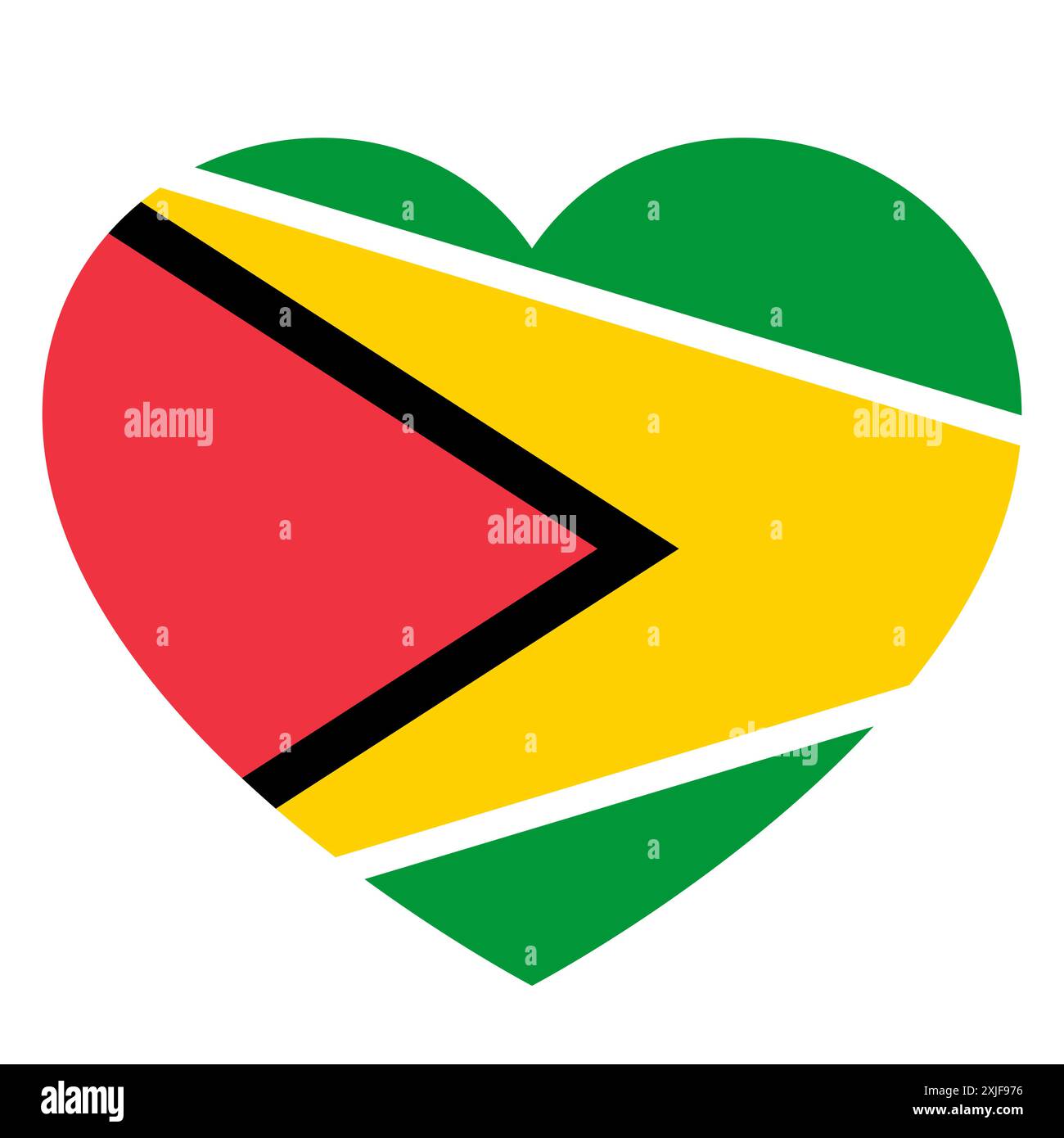 Guyana heart Stock Vector Images - Alamy