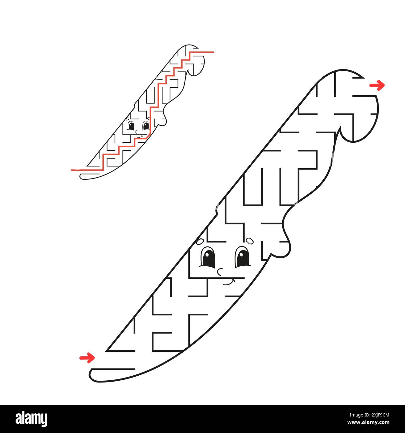 Abstract maze. Game for kids. Puzzle for children. Labyrinth conundrum ...