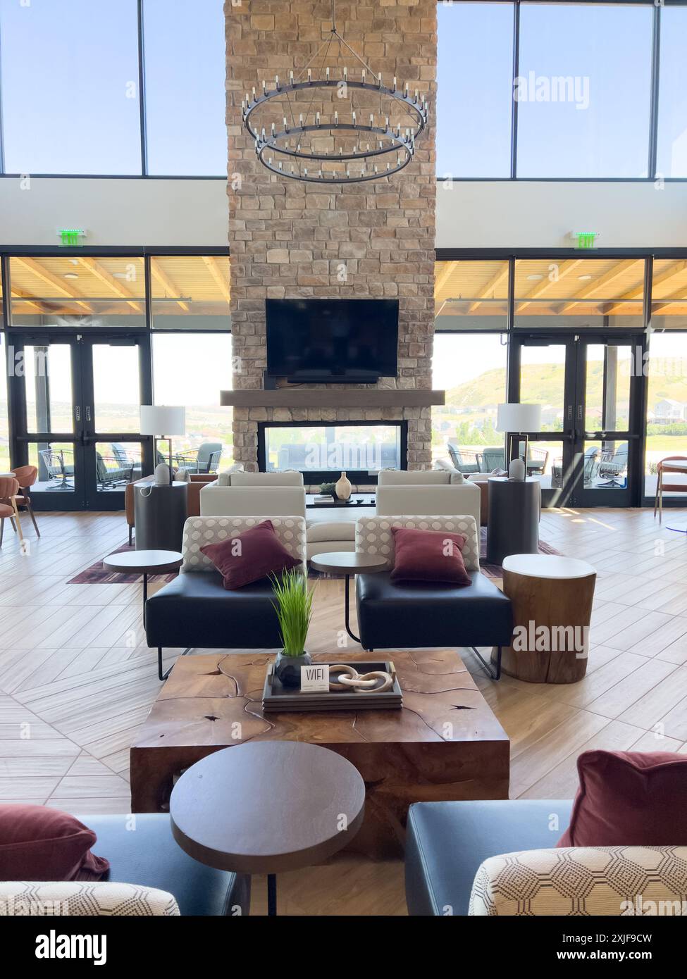 Interior lounge contemporary suburban hi-res stock photography and ...