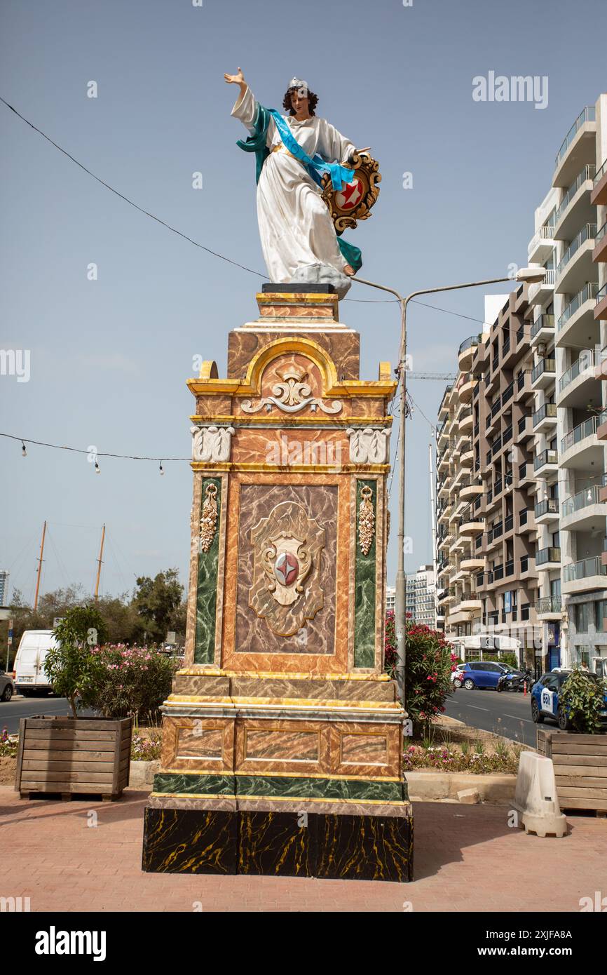 Street decorations Malta Stock Photo - Alamy
