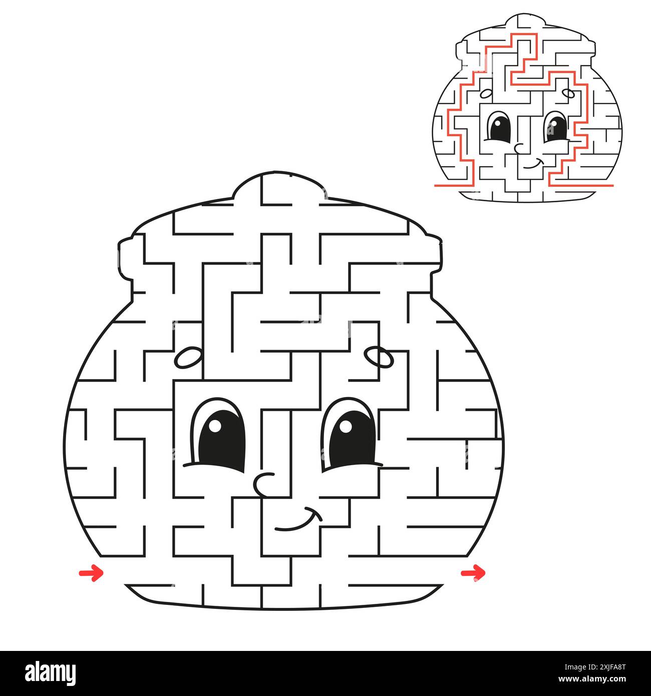 Abstract maze. Game for kids. Puzzle for children. Labyrinth conundrum ...