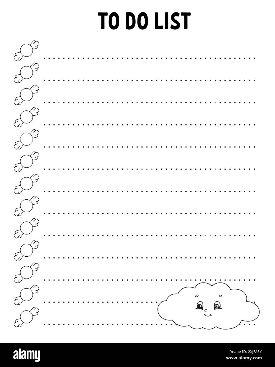 To do list. Printable template. Lined sheet. Handwriting paper. For ...
