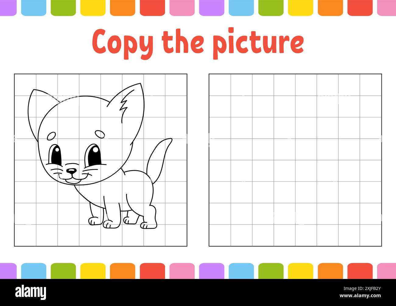 Copy the picture. Coloring book pages for kids. Education developing ...