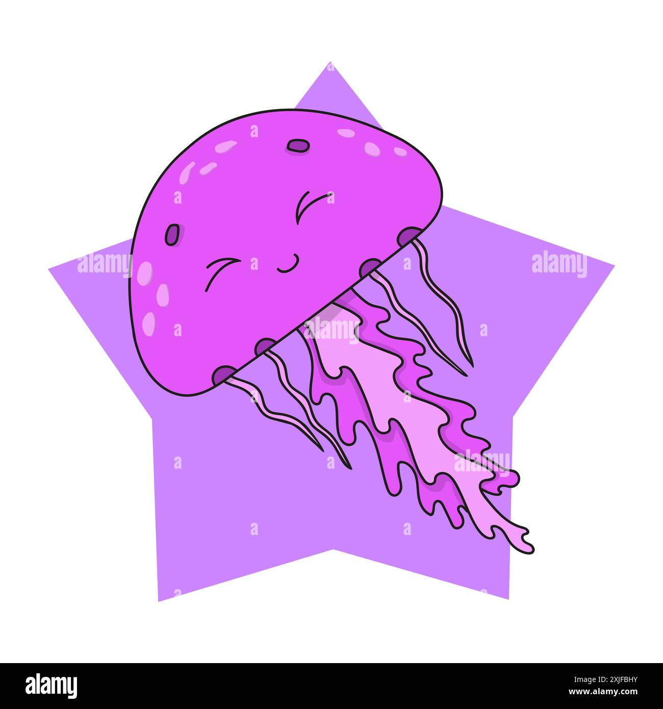 Cute character. Isolated on color abstract background. Design element ...