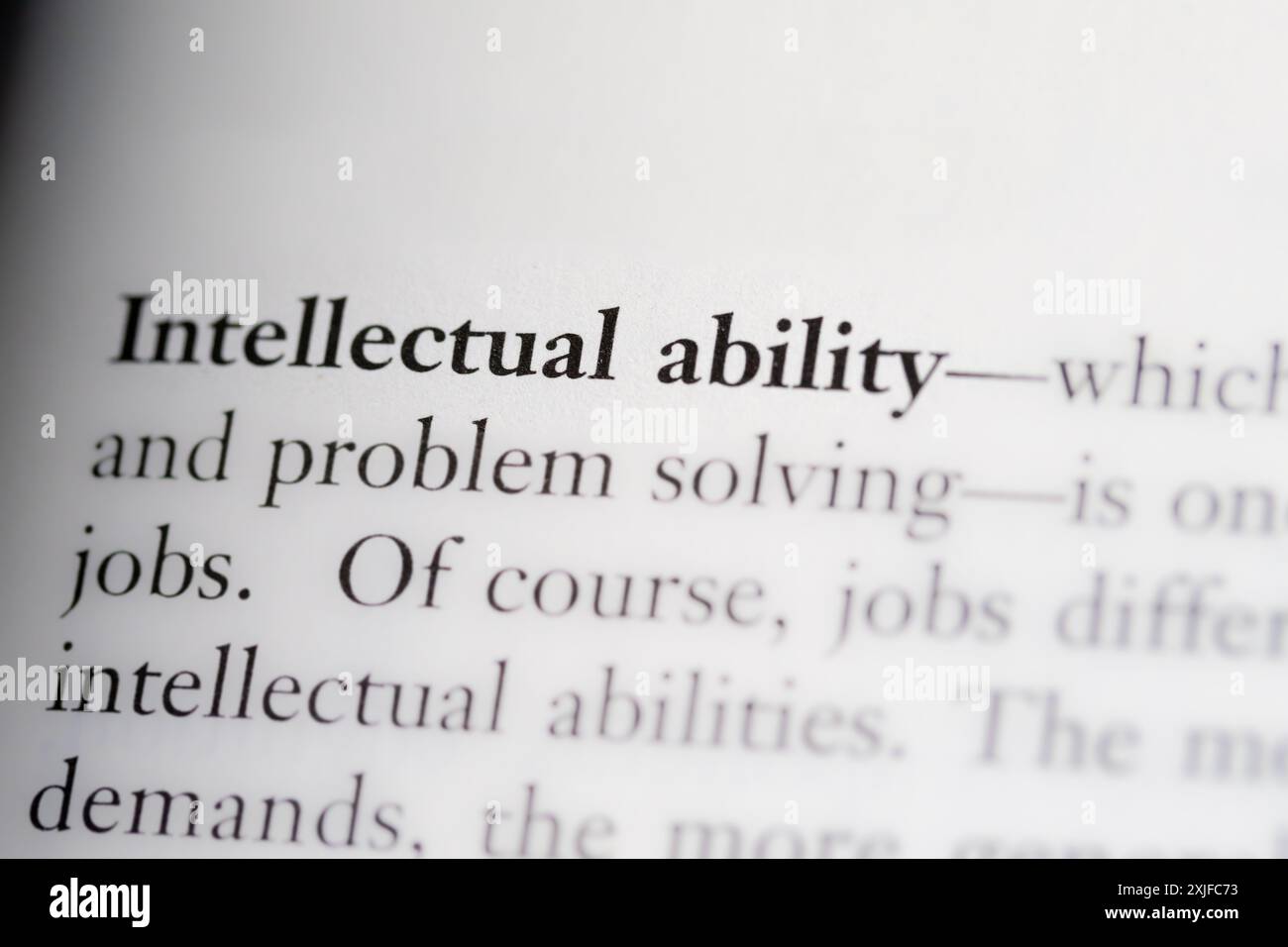 Intellectual Ability in Business Law Stock Photo - Alamy