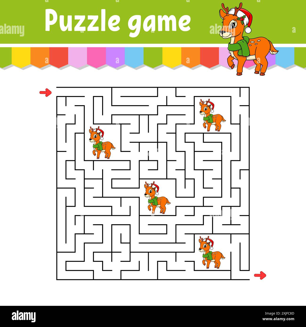 Square maze. Game for kids. Puzzle for children. Labyrinth conundrum ...