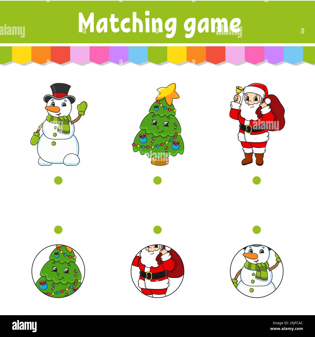 Matching game for kids. Education developing worksheet. Draw a line ...
