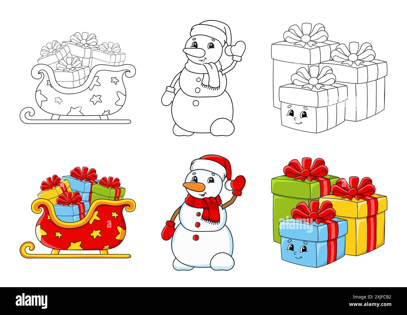 Child sled black Cut Out Stock Images & Pictures - Alamy