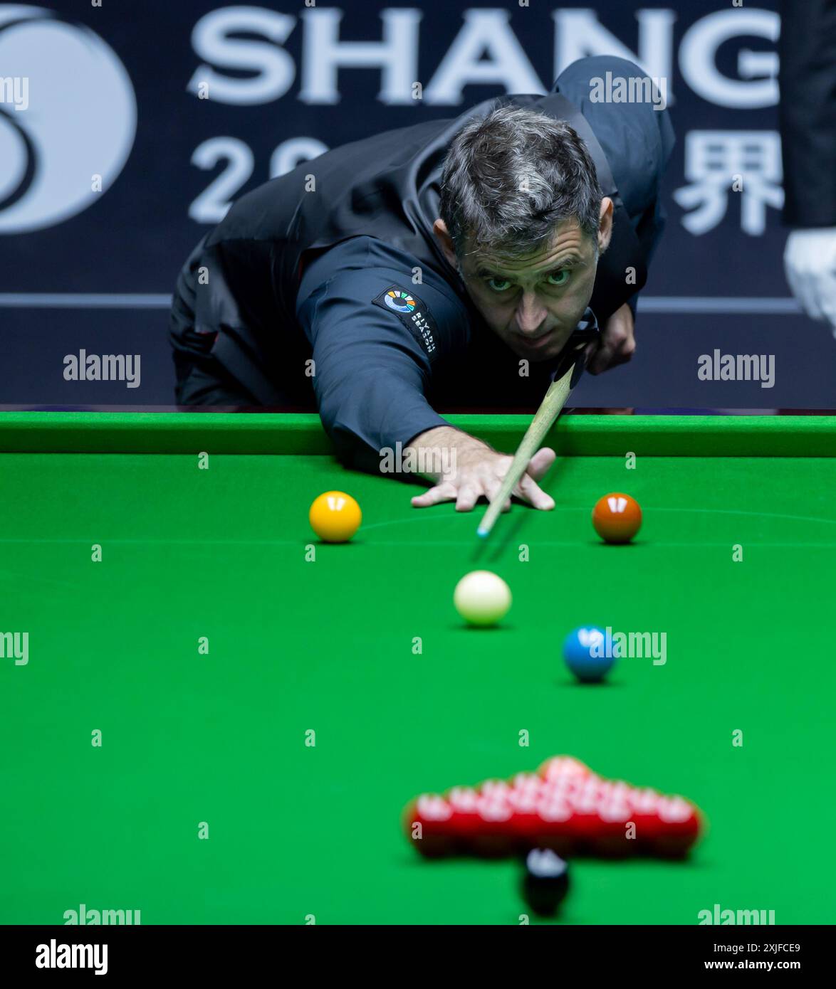 SHANGHAI, July 18, 2024 -- Ronnie O'Sullivan of England competes during ...