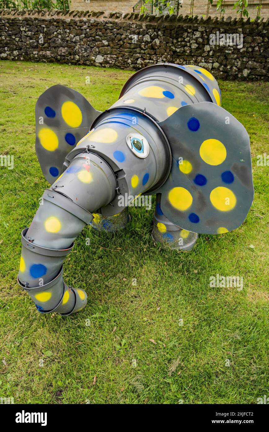 Spotted elephant....a rare breed.... Settle. On show at the Settle ...