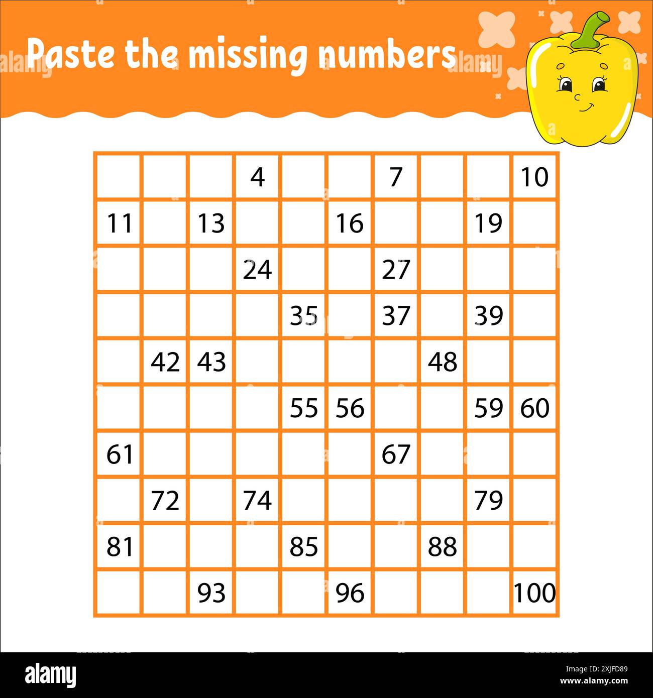 Mathematical square maze. Game for kids. Number labyrinth. Education ...