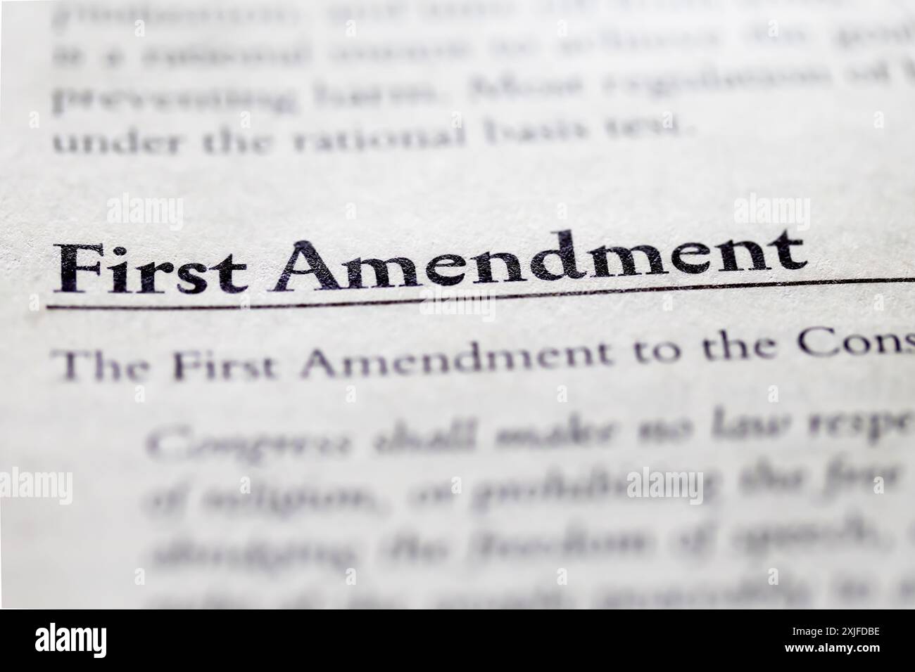 First amendment analysis hi-res stock photography and images - Alamy