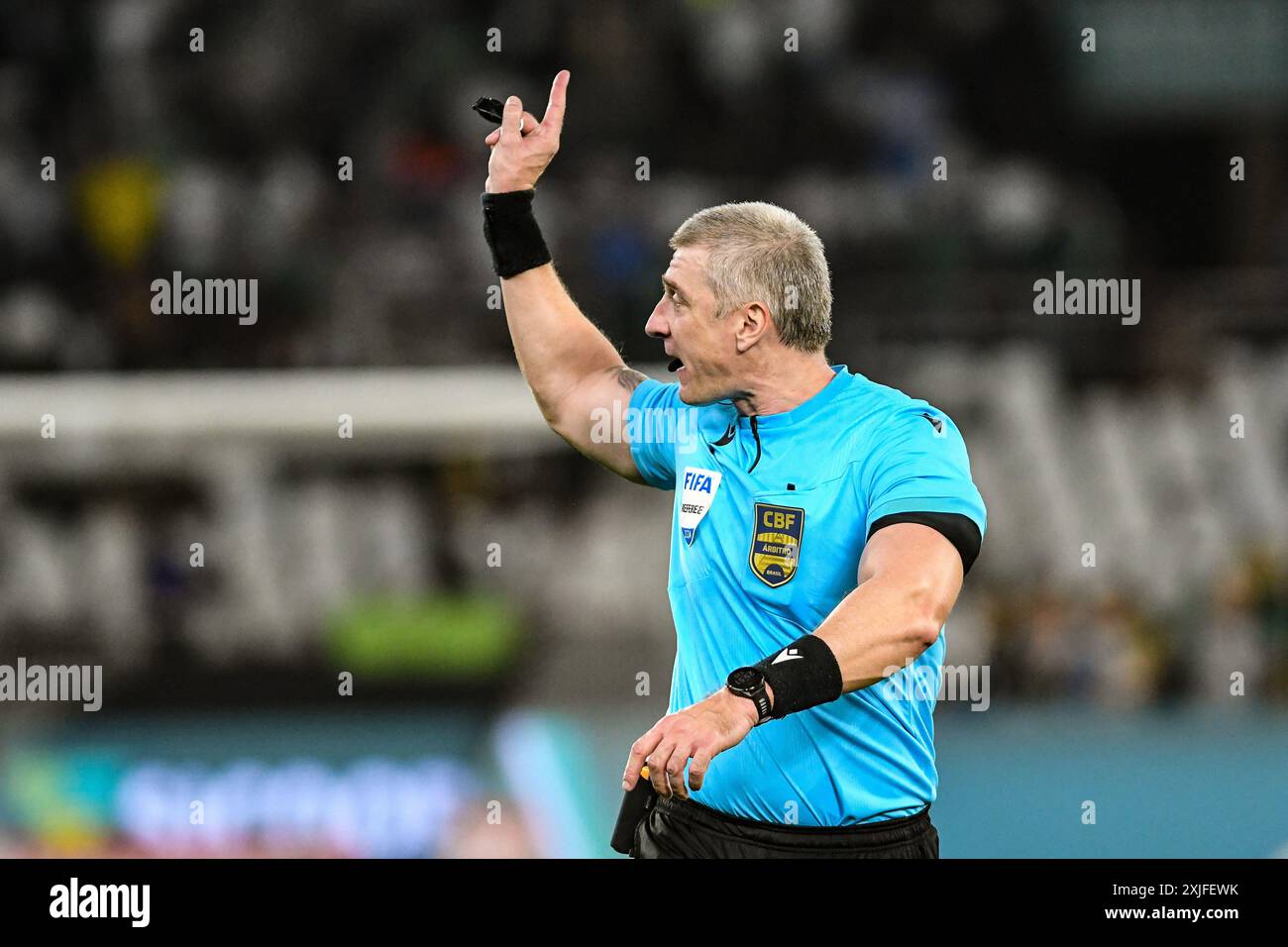 Rio, Brazil - july 17 2024: Anderson Daronco referee in match between ...