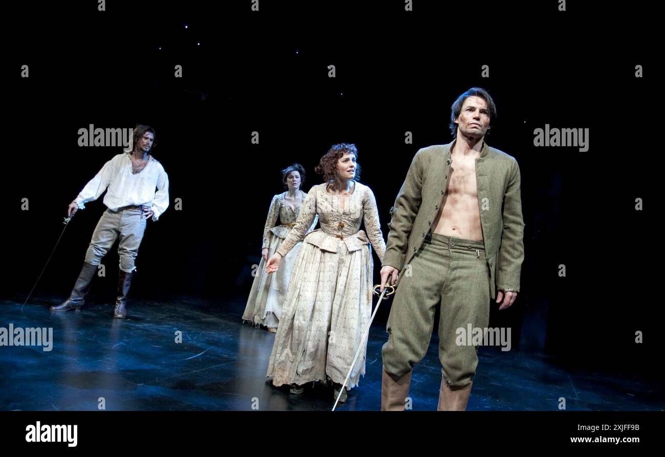 l-r: Ben Mansfield (Demetrius), Rachael Stirling (Helena), Annabel ...