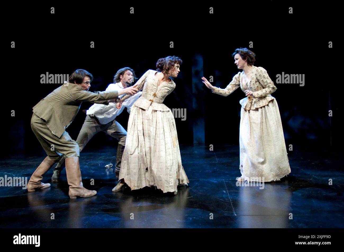 l-r: Tam Williams (Lysander), Ben Mansfield (Demetrius), Annabel ...