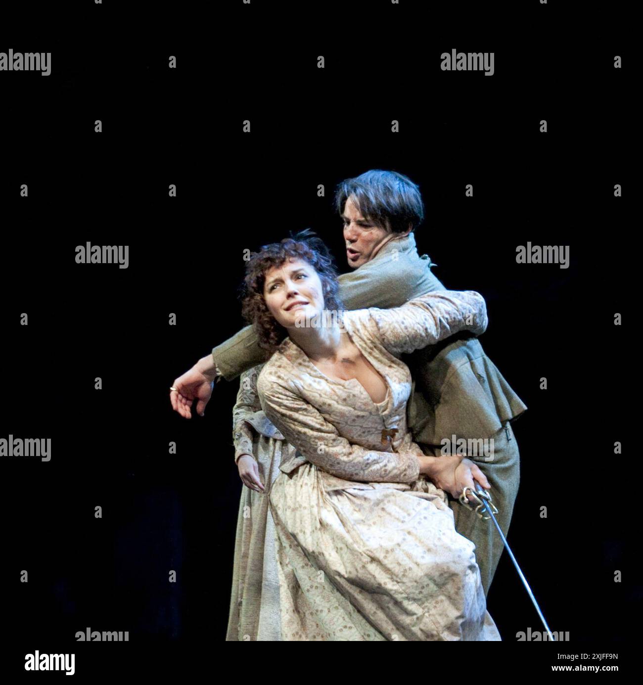 Annabel Scholey (Hermia), Tam Williams (Lysander) in A MIDSUMMER NIGHT ...