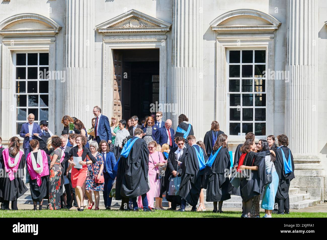 Graduates in academic dress, from Trinity College, University of ...