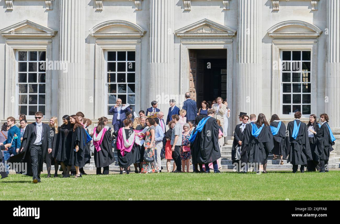 Graduates in academic dress, from Trinity College, University of ...
