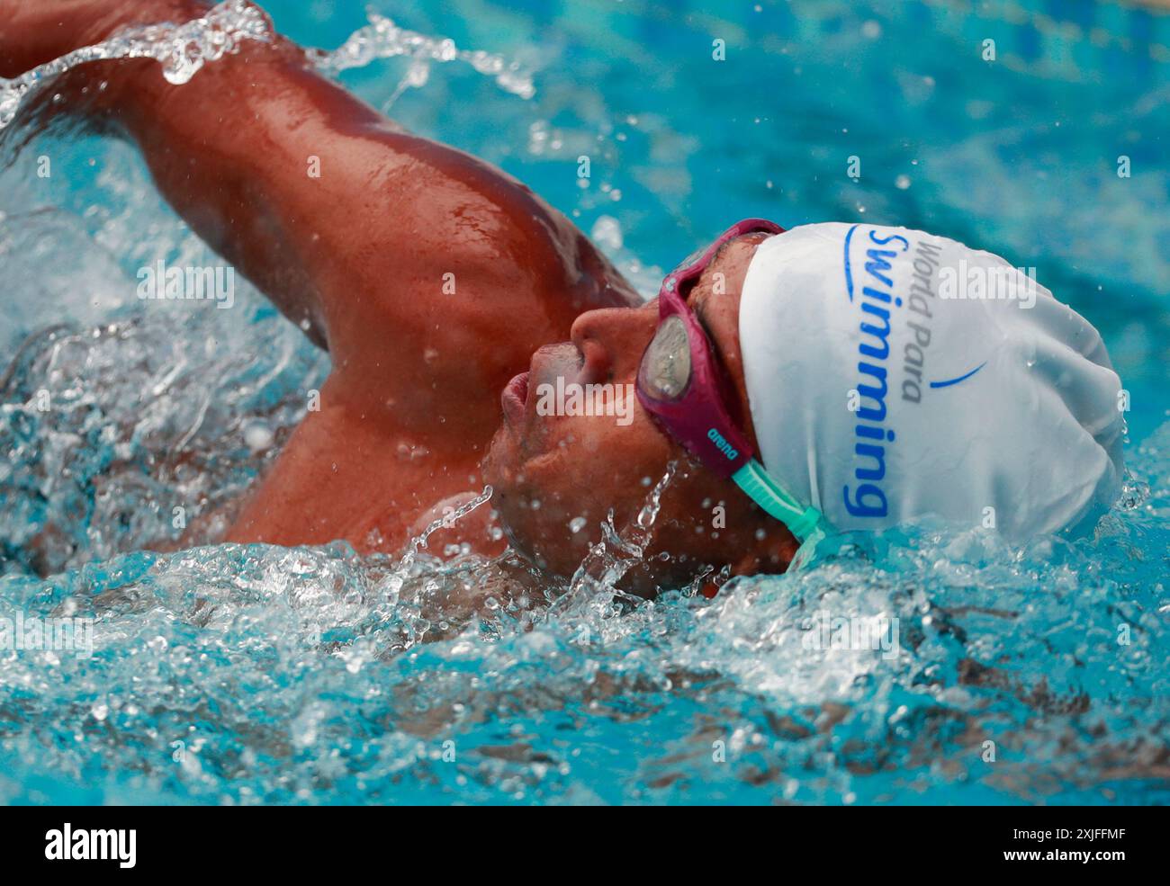 Bhim Bahadur Kumar, 41-years old, practices swimming as he prepares for ...