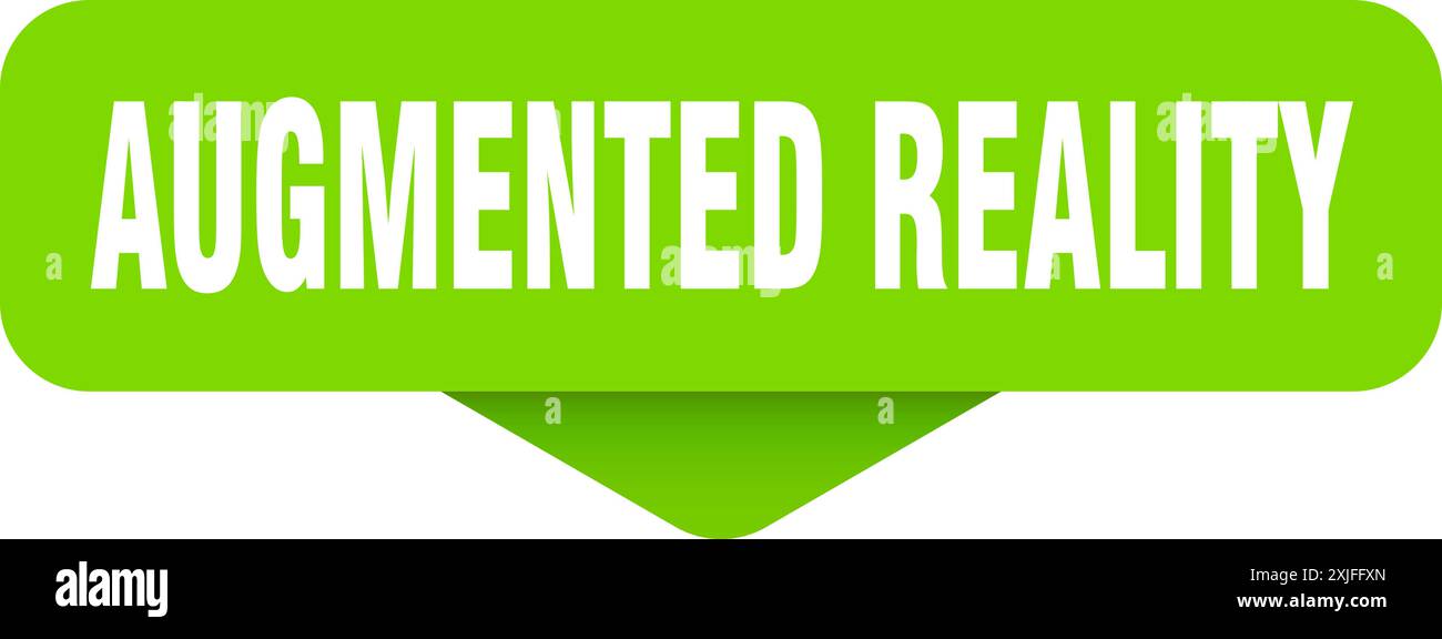 augmented reality sticker. augmented reality sign on transparent ...