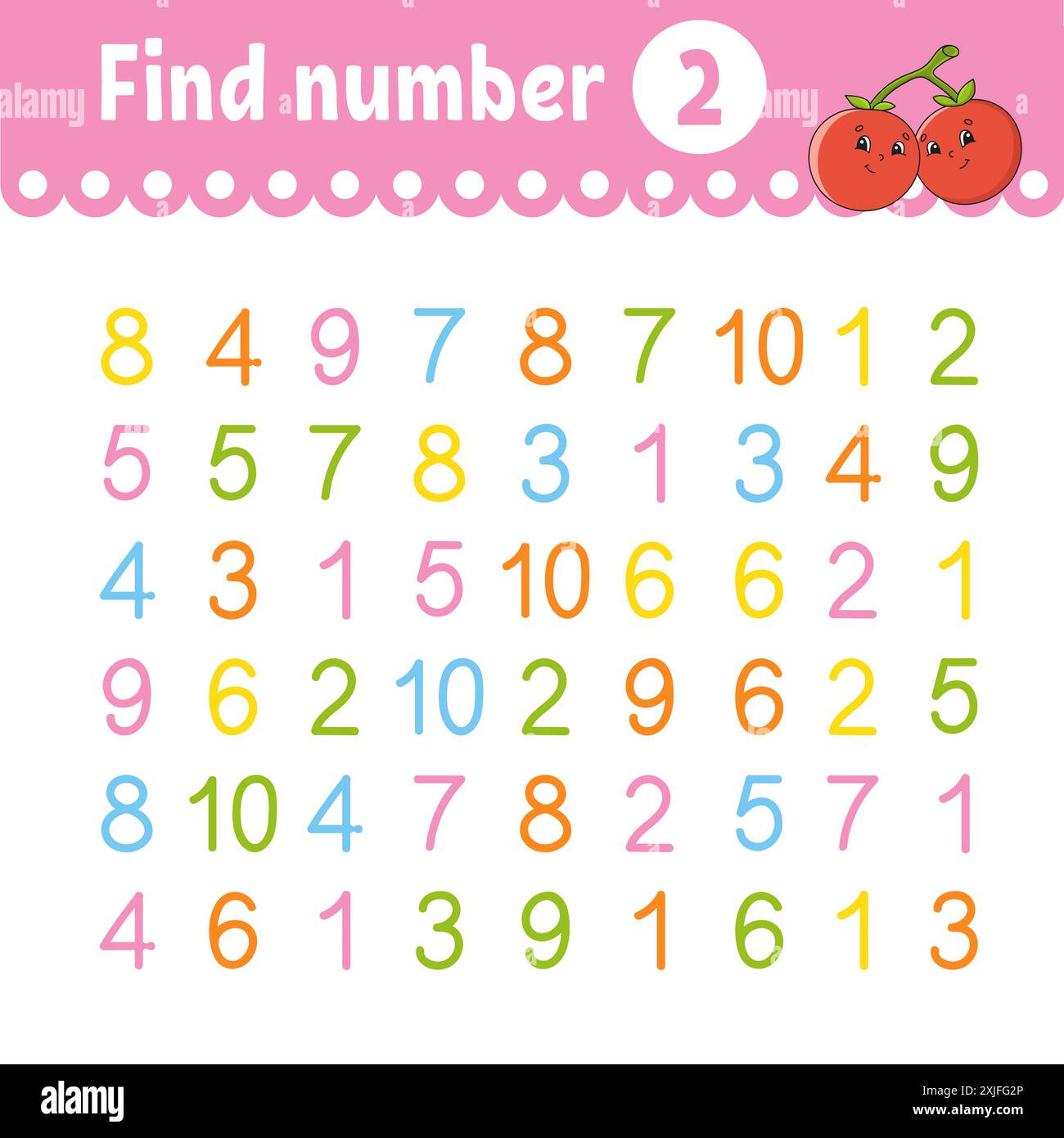 Find number. Education developing worksheet. Activity page with ...