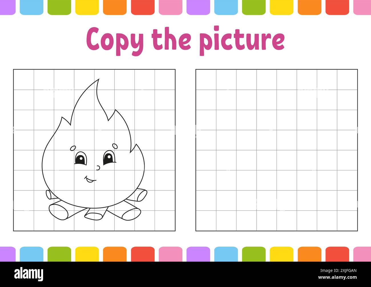 Copy the picture. Coloring book pages for kids. Education developing ...