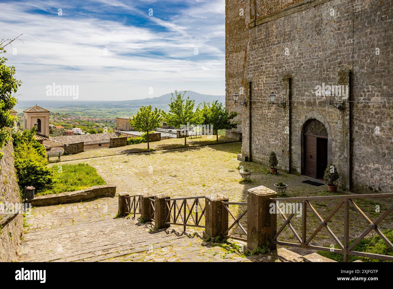 A glimpse of the ancient medieval village of Montefiascone, Viterbo ...