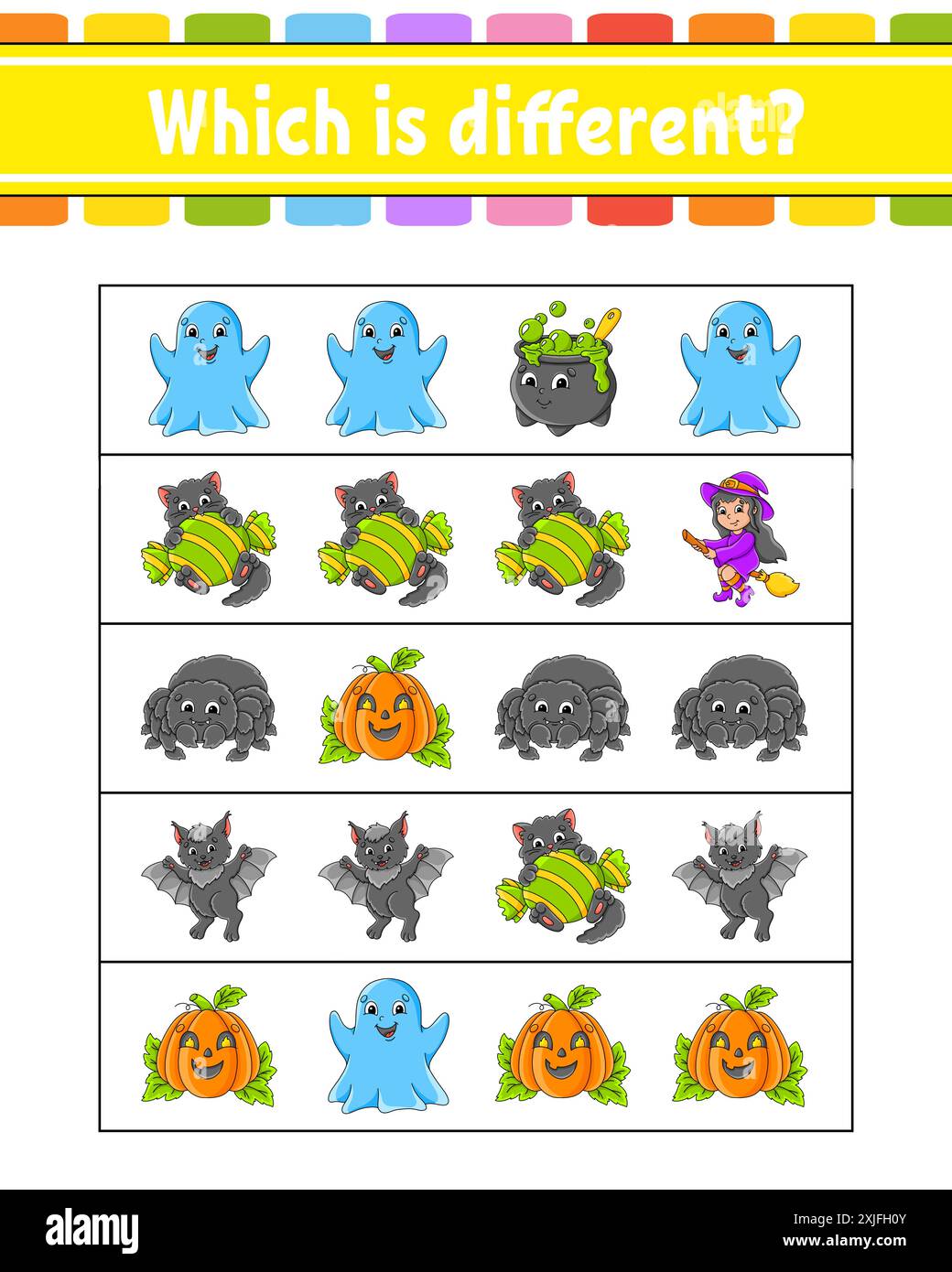 Which is different. Educational activity worksheet for kids and ...