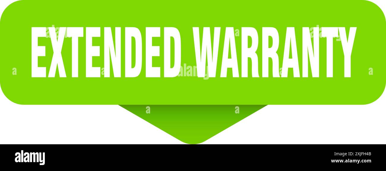 extended warranty sticker. extended warranty sign on transparent ...