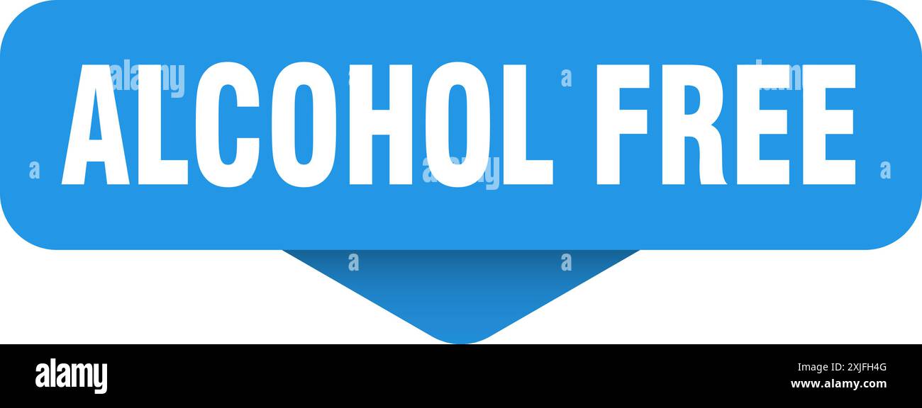 alcohol free sticker. alcohol free sign on transparent background ...