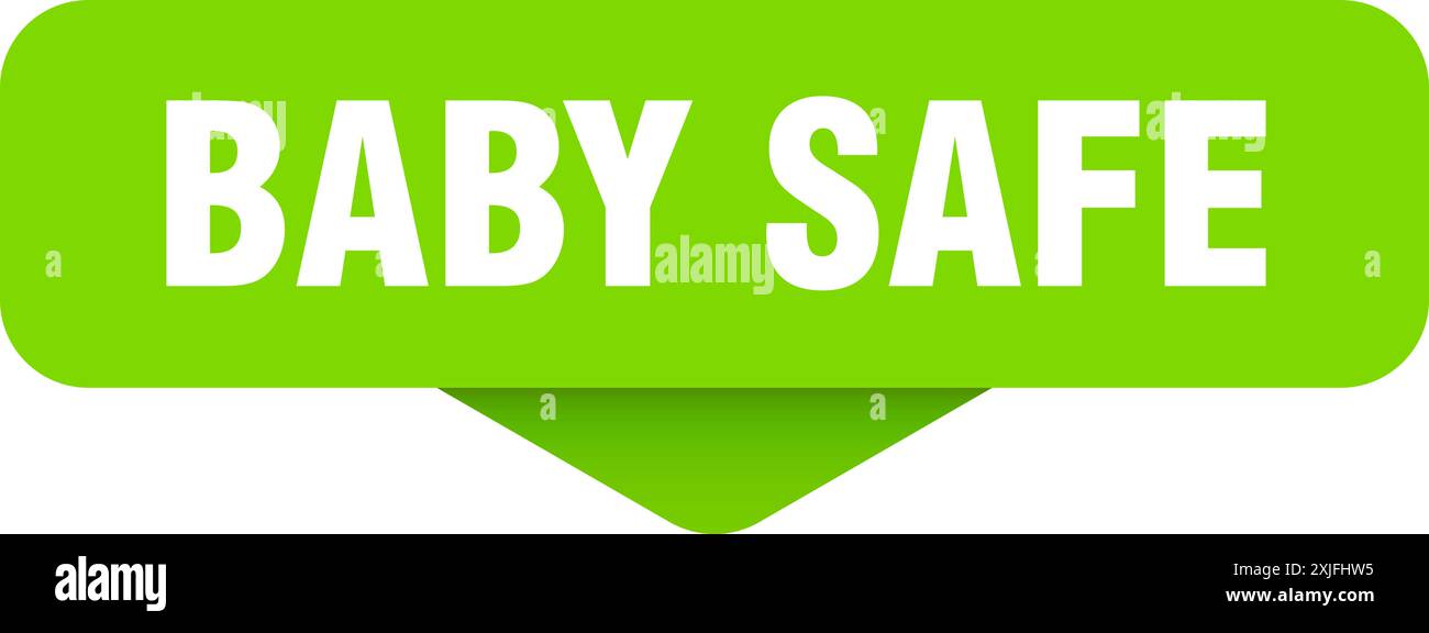 baby safe sticker. baby safe sign on transparent background ...