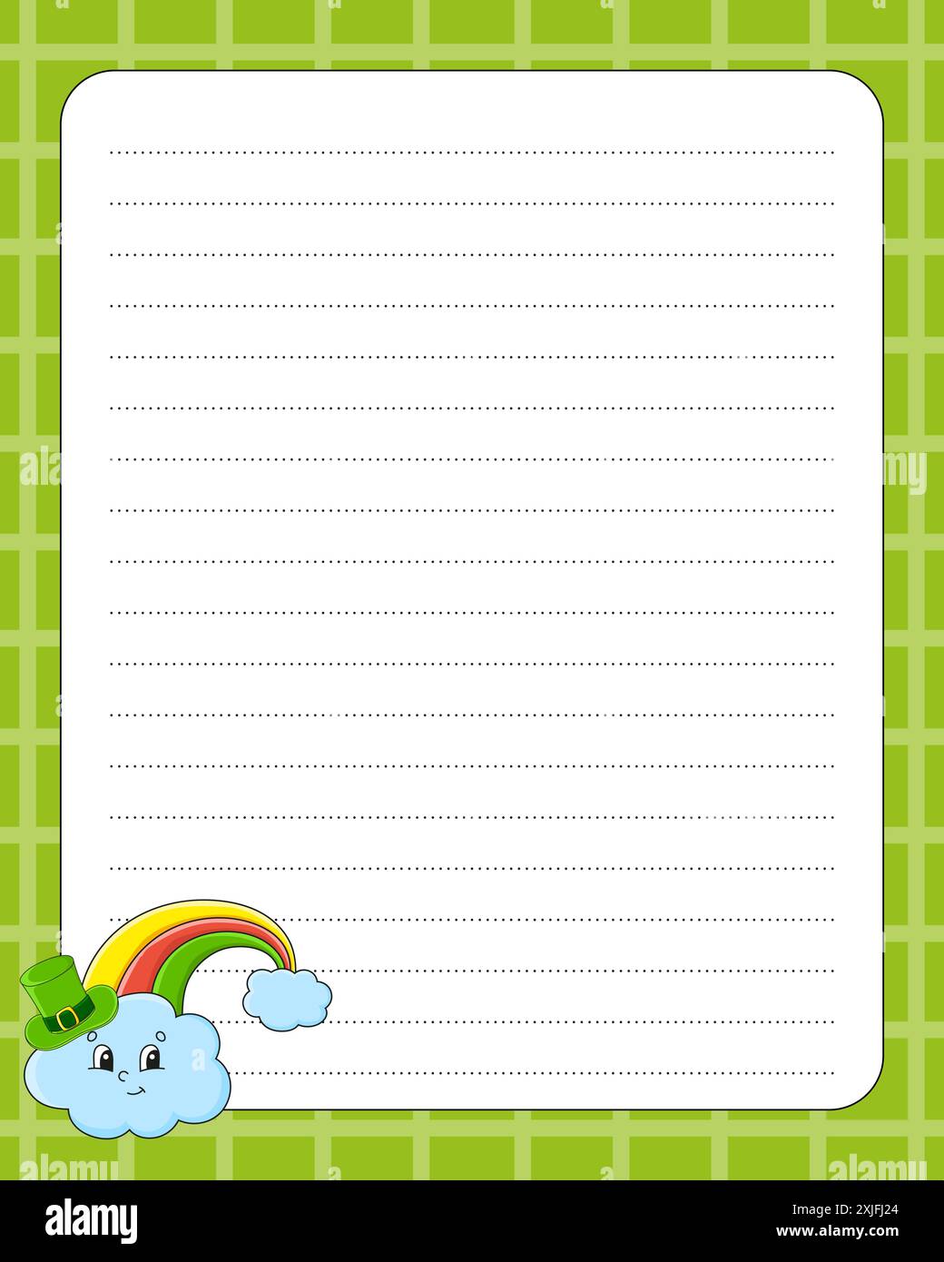 Lined sheet template. Handwriting paper. For diary, checklist, planner ...