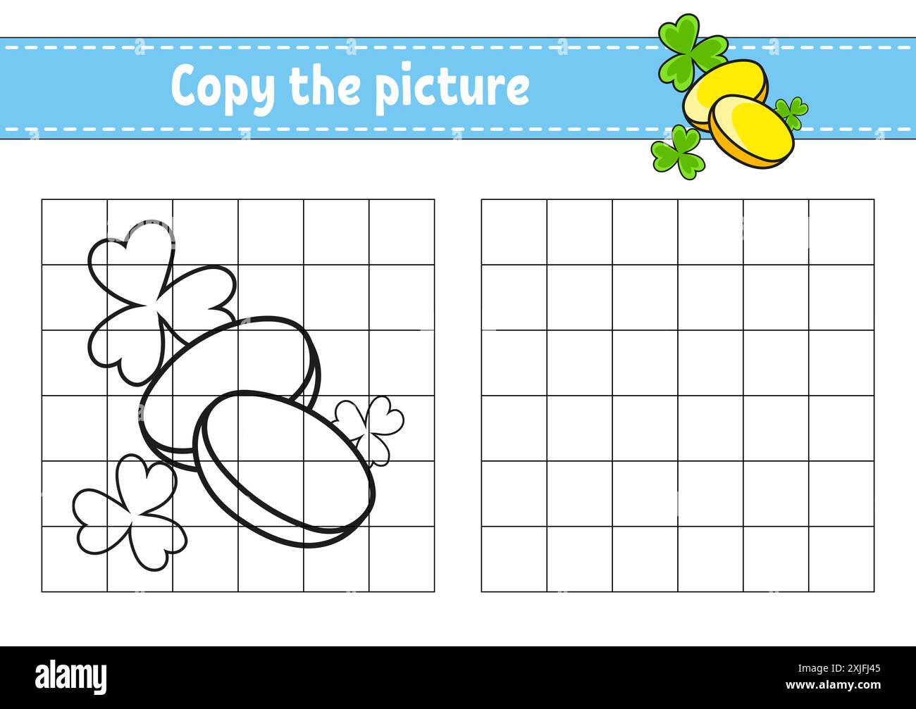Copy the picture. Coloring book pages for kids. Education developing ...