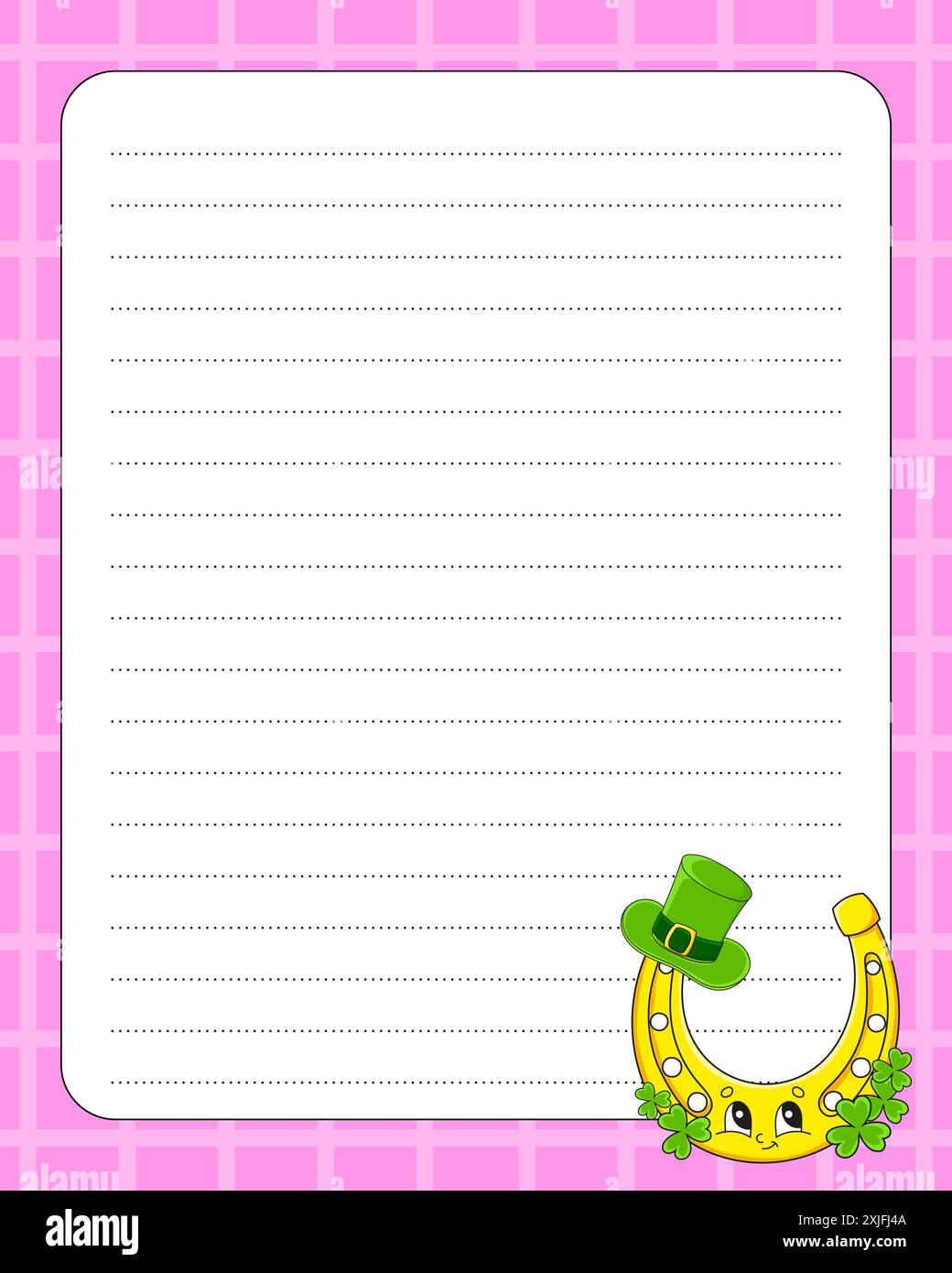Lined sheet template. Handwriting paper. For diary, checklist, planner ...