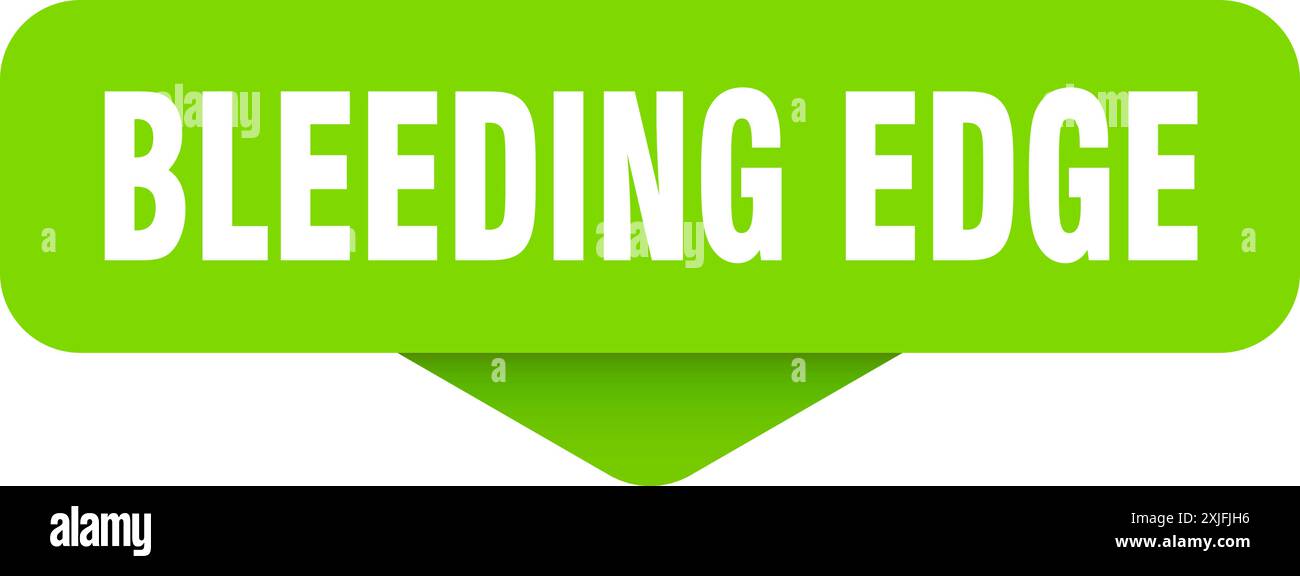 bleeding edge sticker. bleeding edge sign on transparent background ...